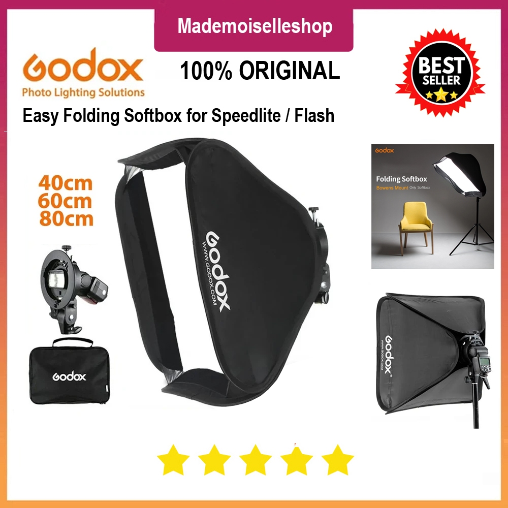 Jual Godox 40x40cm S-Type Easy Folding Softbox for Flash Speedlite ...