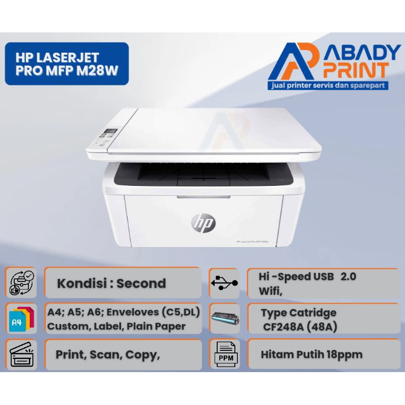Jual Hp Laserjet Pro MFP M28w | Shopee Indonesia
