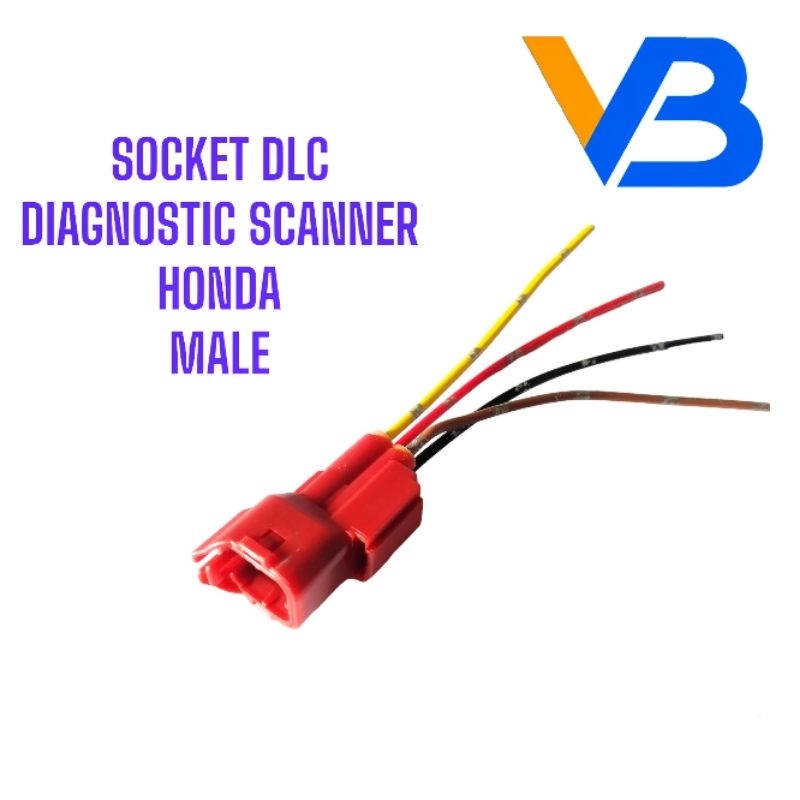 Jual Socket Dlc Scanner Honda Male Soket Dlc Honda | Shopee Indonesia