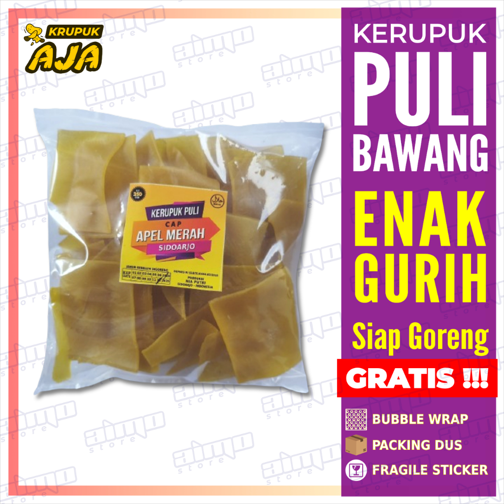 Jual Kerupuk Puli Bawang Krupuk Puli Lemper Kotak Krupuk Semanggi ...