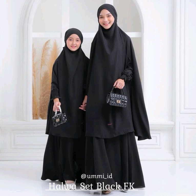 Jual Ummi - Gamis Syar’i Full Set Couple Mom and Kids terbaru Bahan ...