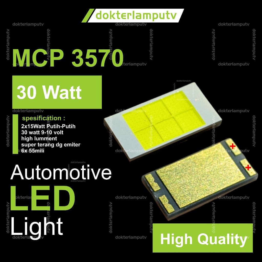 Jual LED CSP DAYMAKER 9V 30W 3A PUTIH-PUTIH 30 WATT 3570 SUPER TERANG ...