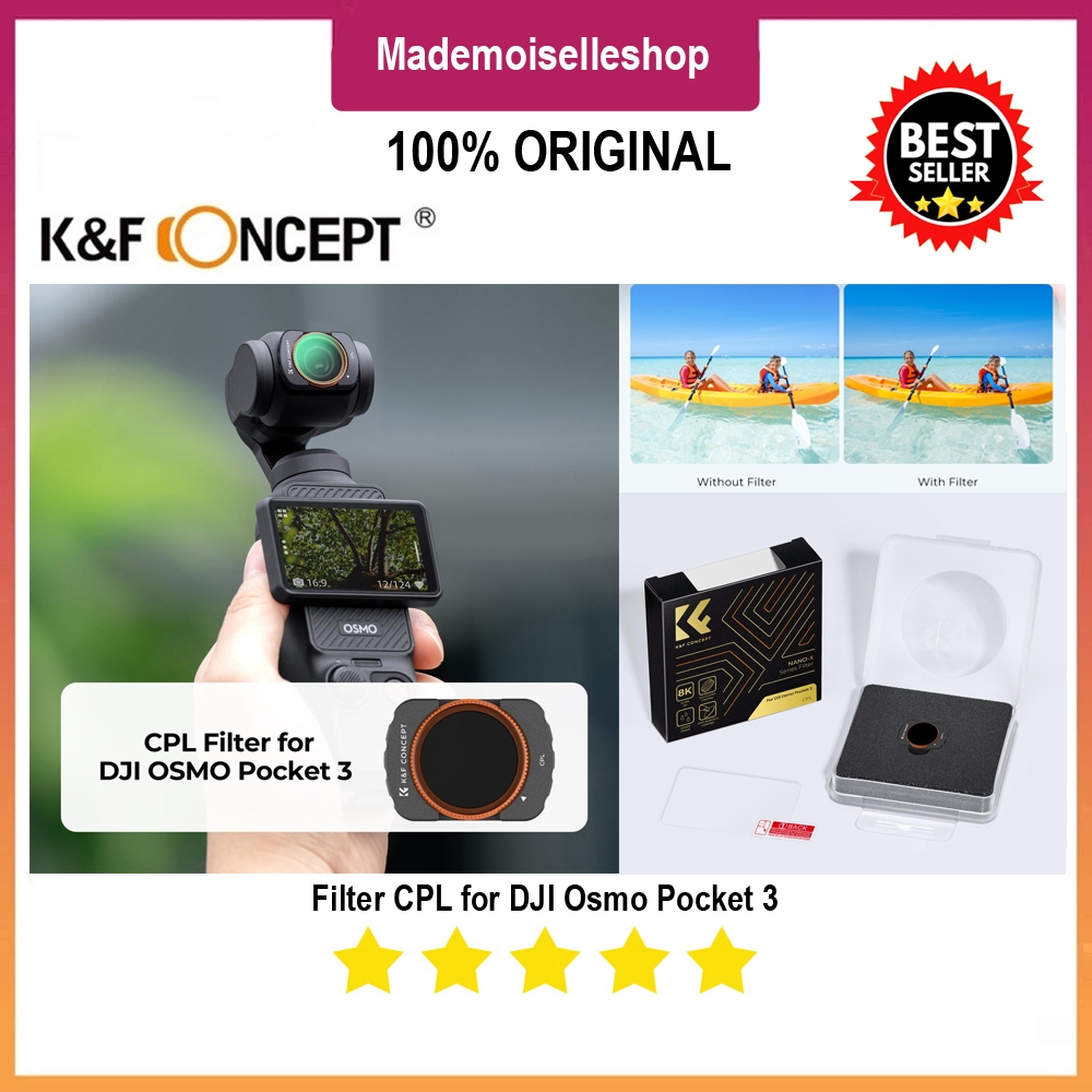 Jual KNF CONCEPT Filter DJI Osmo Pocket 3 - Nano CPL - Reduce Reflection - K&F Concept Osmo ...