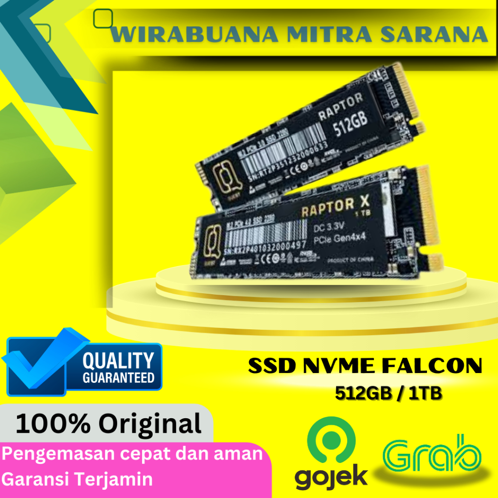 Jual SSD NVME 512gb / 1TB PCIe Gen 4X4 FALCON RAPTOR X | Shopee Indonesia