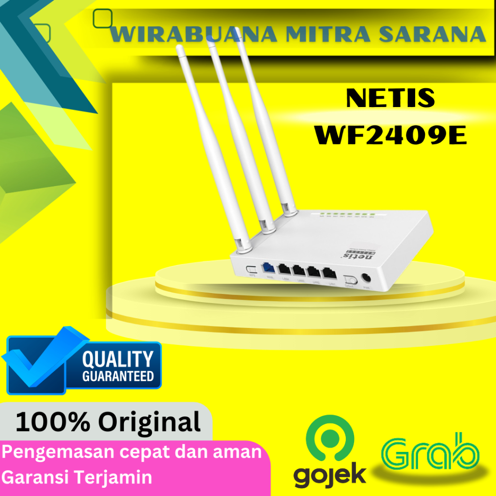 Jual Netis WF2409E Wirelles n Router 300Mbps 3 Fixed Antenna | Shopee ...