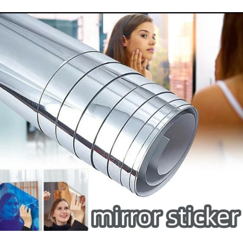 Jual kaca cermin 3d stiker sticker dinding tempel mirror dekorasi ...