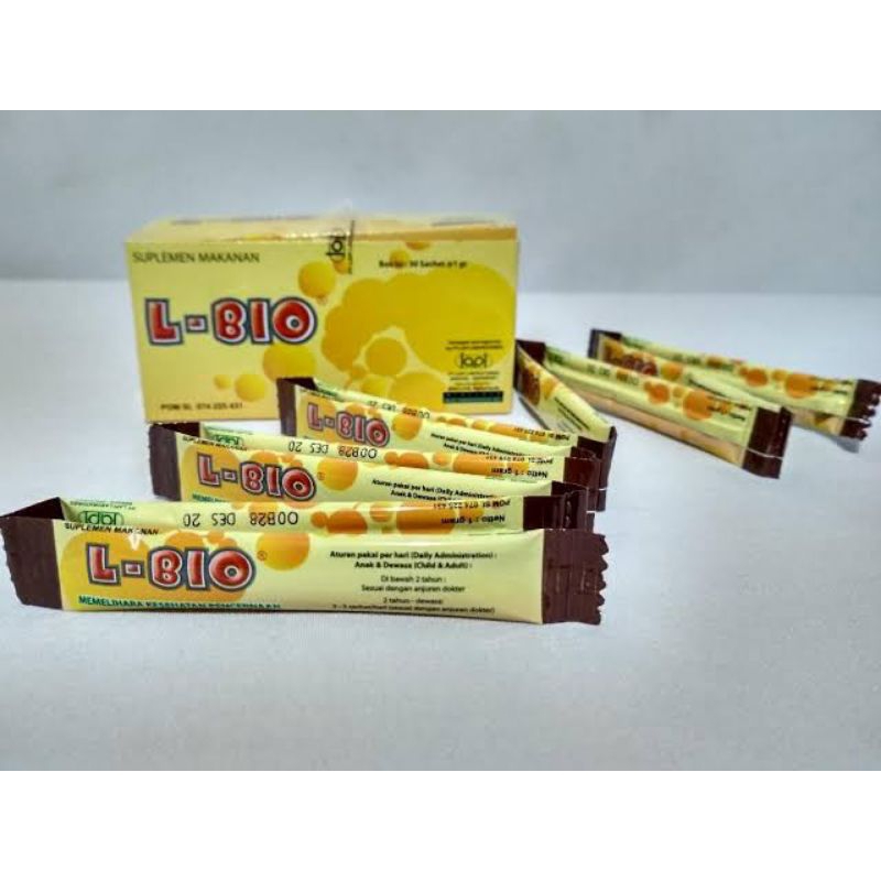 Jual L Bio Serbuk Sachet Probiotik - LBio Sachet 1 gram - Obat diare ...