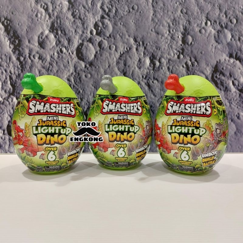 Jual ZURU SMASHERS MINI JURASSIC LIGHT UP DINO EGG | Shopee Indonesia