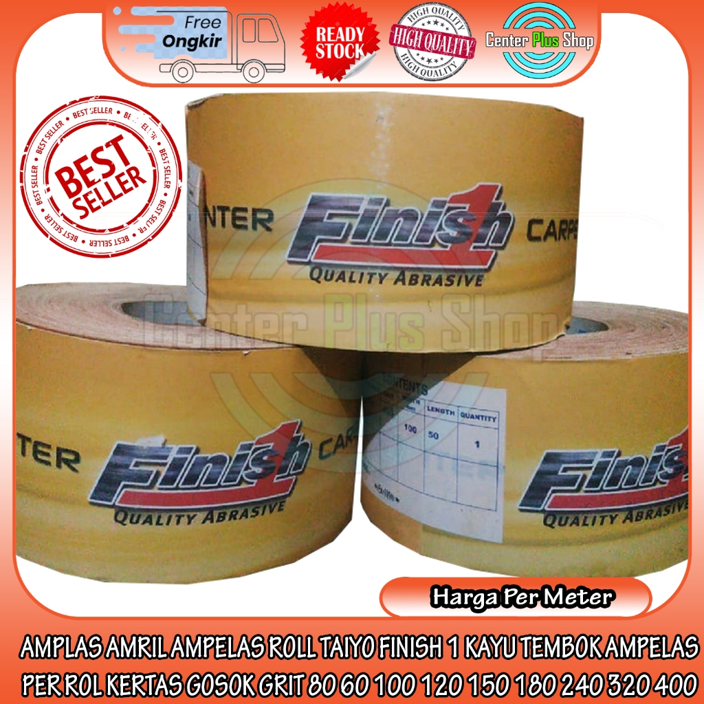 Jual AMPLAS AMRIL AMPELAS ROLL TAIYO FINISH1 FINISH TEMBOK AMPELAS PER ...