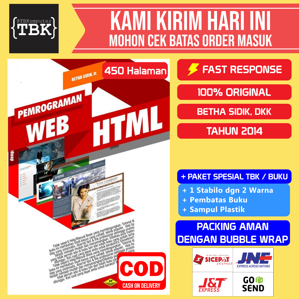 Jual BUKU PEMROGRAMAN WEB DENGAN HTML REV 5 BETHA SIDIK | Shopee Indonesia Jual BUKU PEMROGRAMAN WEB DENGAN HTML REV 5 BETHA SIDIK | Shopee Indonesia