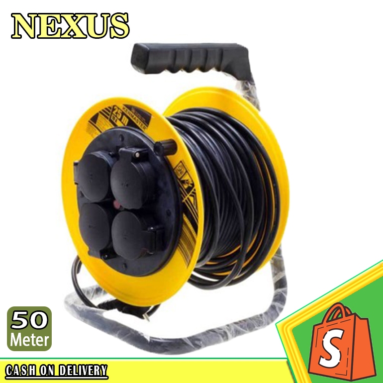 Jual Kabel Roll 4 Lubang 50 Meter / NEXUS Kabel Roll /Kabel Extention ...