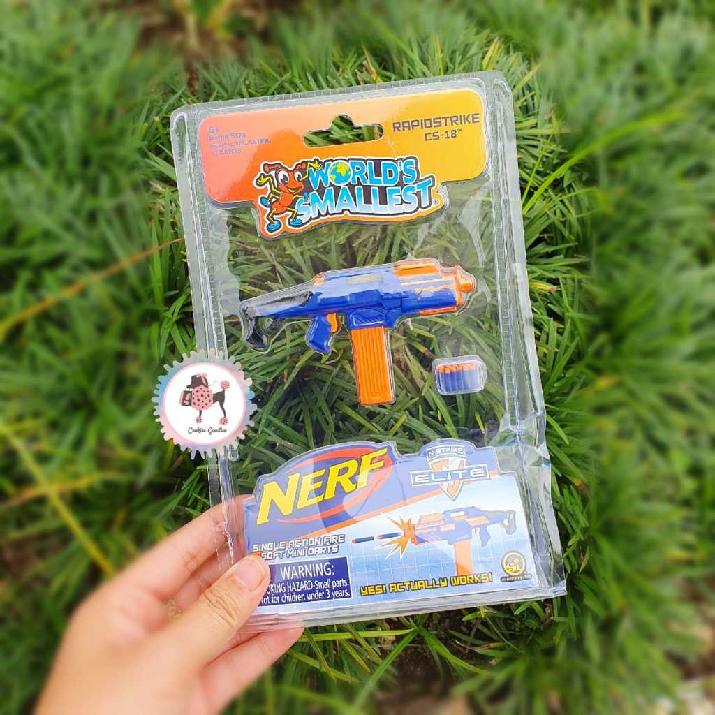 Jual World Smallest Nerf Elite Rapidstrike | Shopee Indonesia