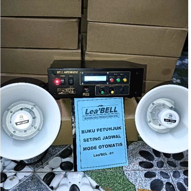 Jual bell sekolah otomatis kecil 2 speaker | Shopee Indonesia