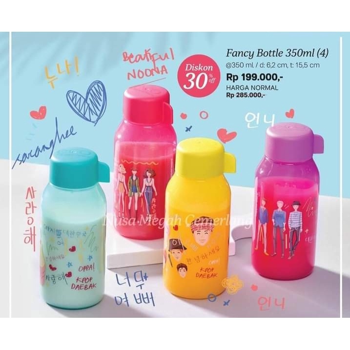 Jual Tupperwere (ECER) Botol Minum Anak Tupperware Eco Fancy bottle 350 ...