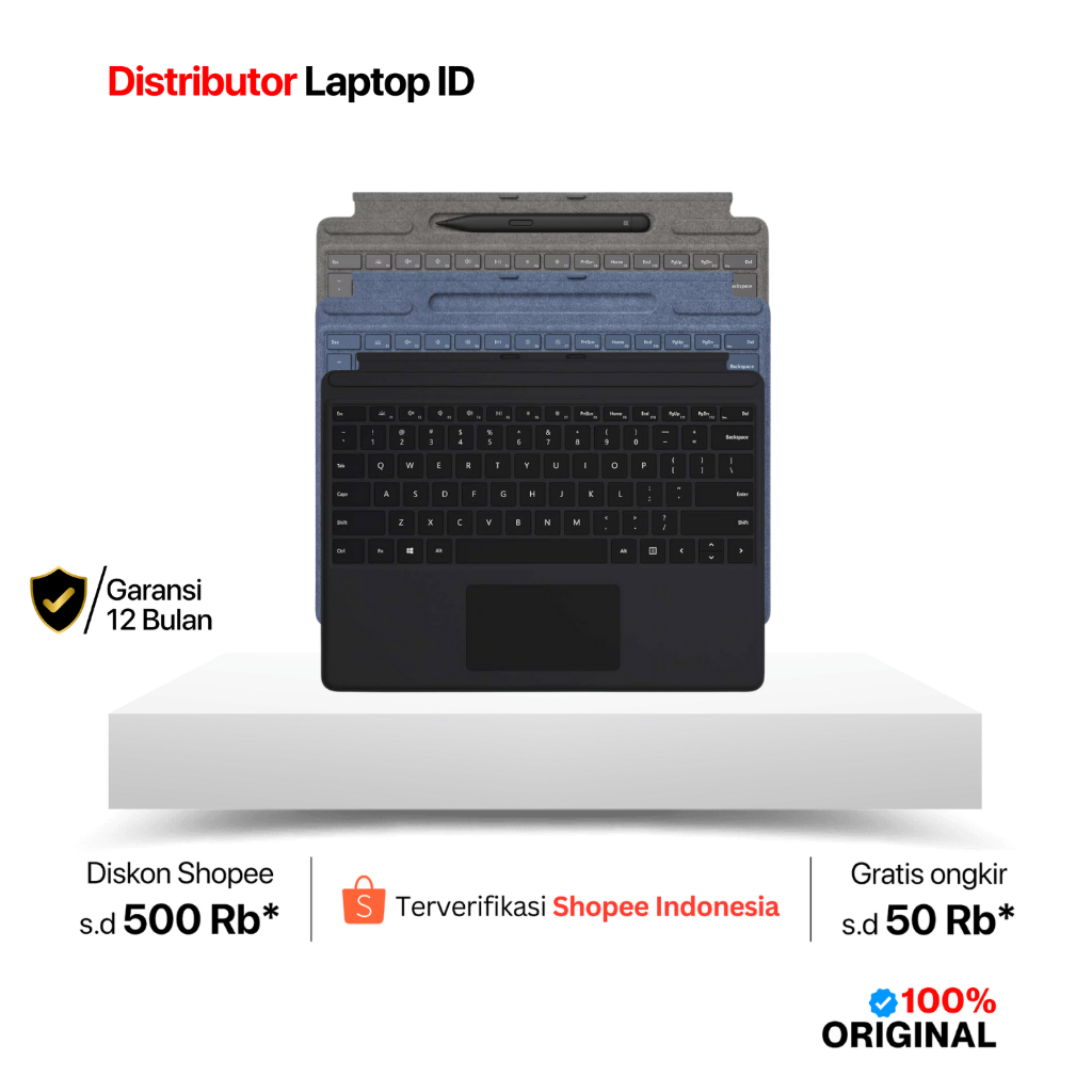 Jual MICROSOFT SURFACE PRO 9 / PRO X / PRO 8 KEYBOARD TYPE COVER ...