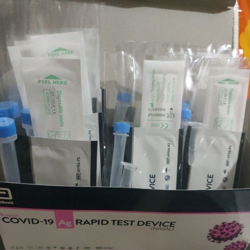 Jual Antigen nasal Abbott nasal swab antigen exp 2024 siap pakai ...