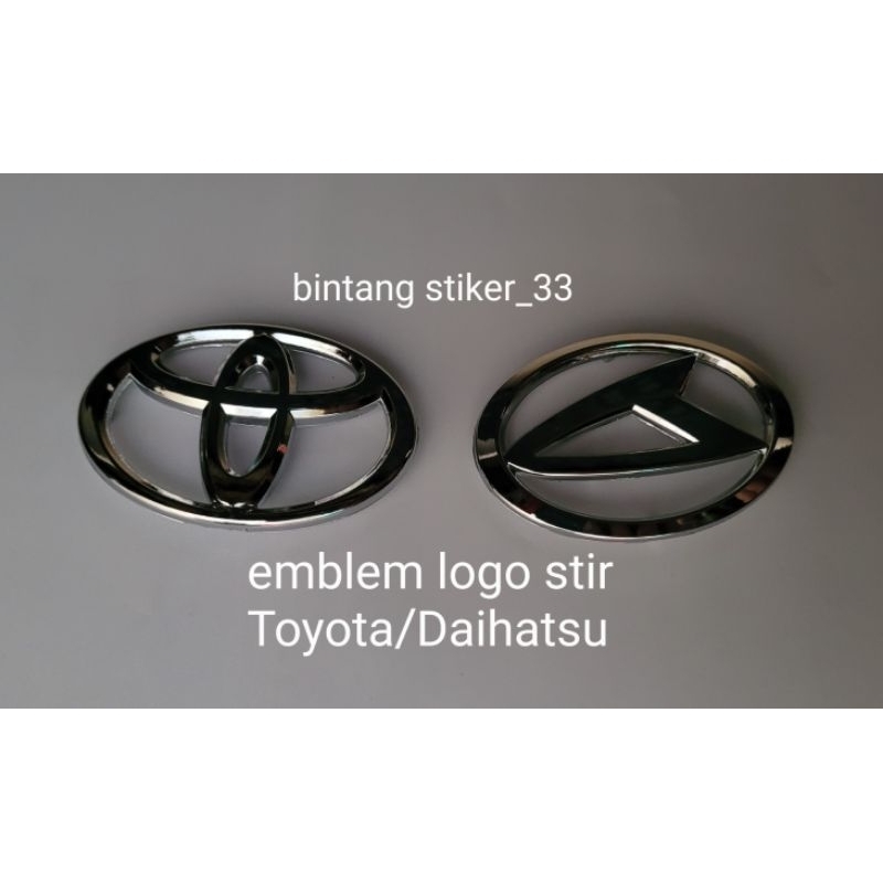 Jual emblem logo stir toyota /emblem logo stir daihatsu. | Shopee Indonesia