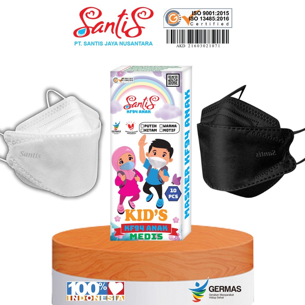 Jual Masker KF94 Anak SANTIS (Isi 50 pc) | Shopee Indonesia