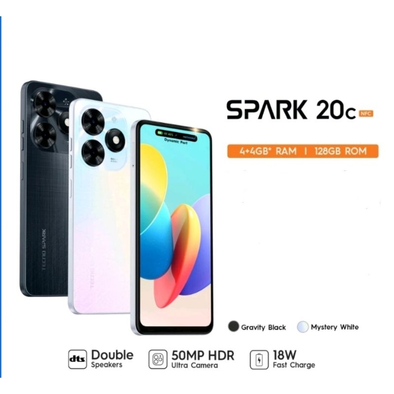 Jual TECNO SPARK 20c 4+4 8 128 gb | Shopee Indonesia
