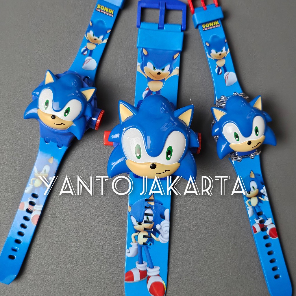 Jual Jam tangan sonic anak laki laki karakter super sonic | Shopee ...