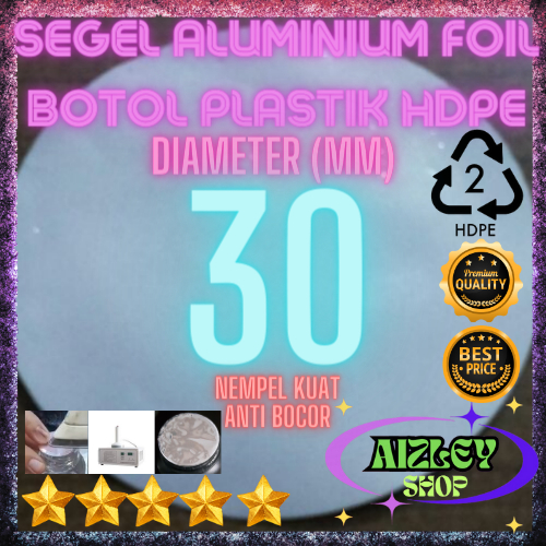 Jual Segel Botol Plastik HDPE 30mm Aluminium Foil Untuk(Botol Labor ...