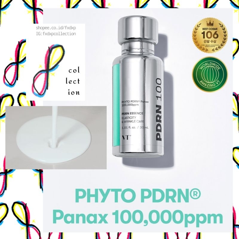 Jual VT Cosmetics PDRN Essence 100 30ml ( Elasticity & Wrinkle Care Phyto PDRN Panax 100.000 ppm ...