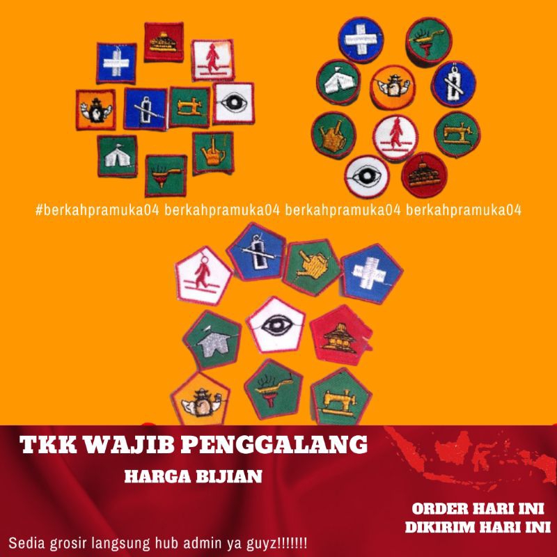 Jual Tkk pramuka wajib penggalang purwa madya utama lengkap bahan full bordir (bijian) | Shopee ...