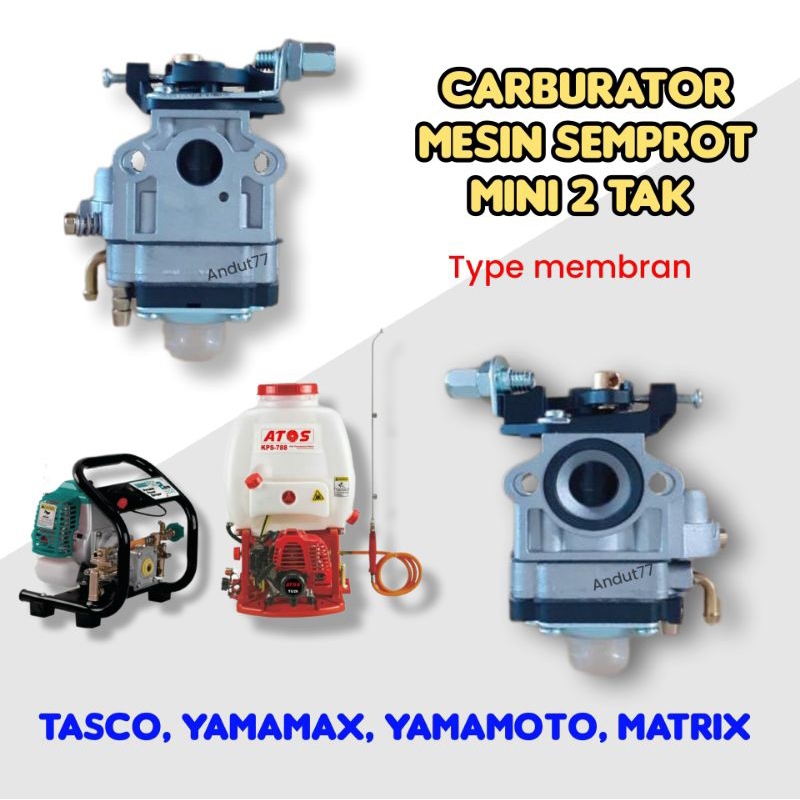 Jual Karburator mesin semprot 2TAK type membran (dot pompa bensin ...