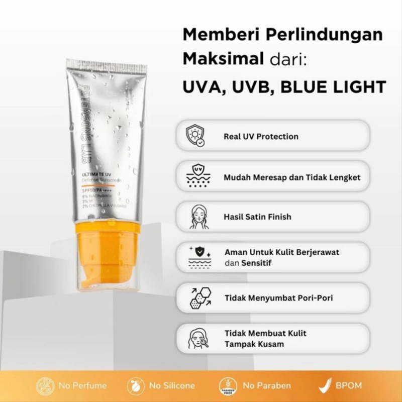 Jual Peterson's Lab - Ultimate UV Defense Sunscreen SPF 50 PA++++ (Sunblock Pelindung Sinar ...