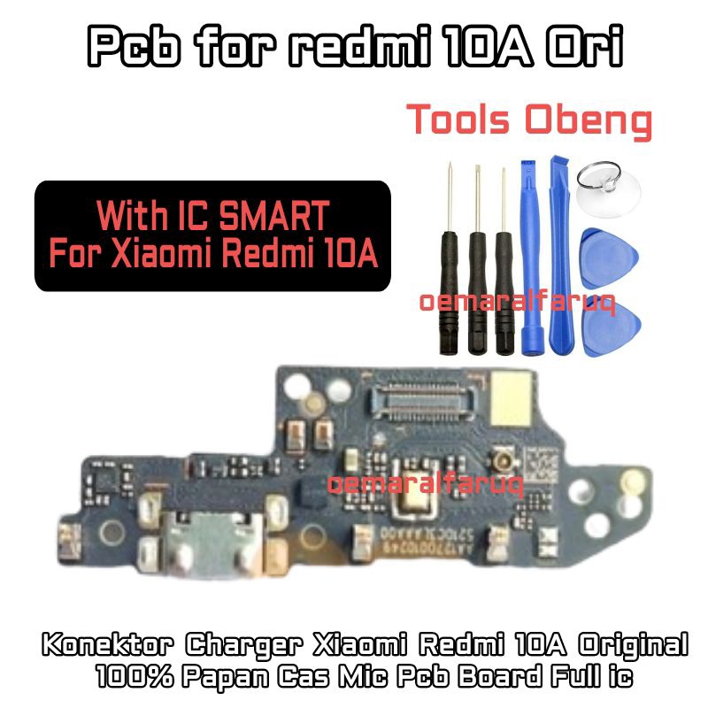 Jual Papan Konektor Cas Board PCB Charger Xiaomi Redmi 10A Original 100 ...