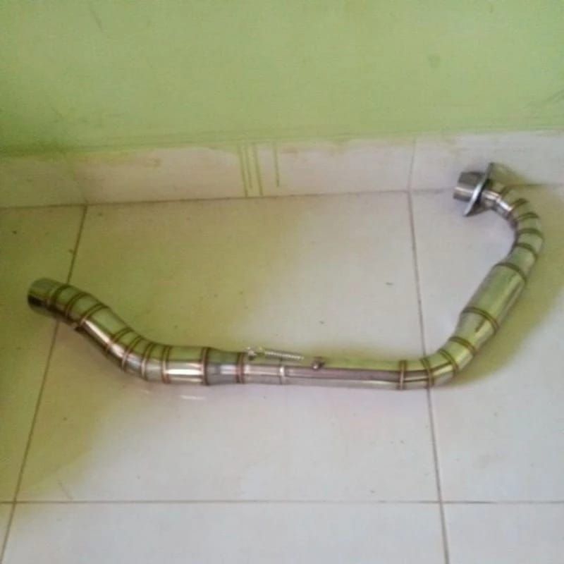 Jual pipa leher knalpot boom full las cacing buat motor Megapro Primus ...