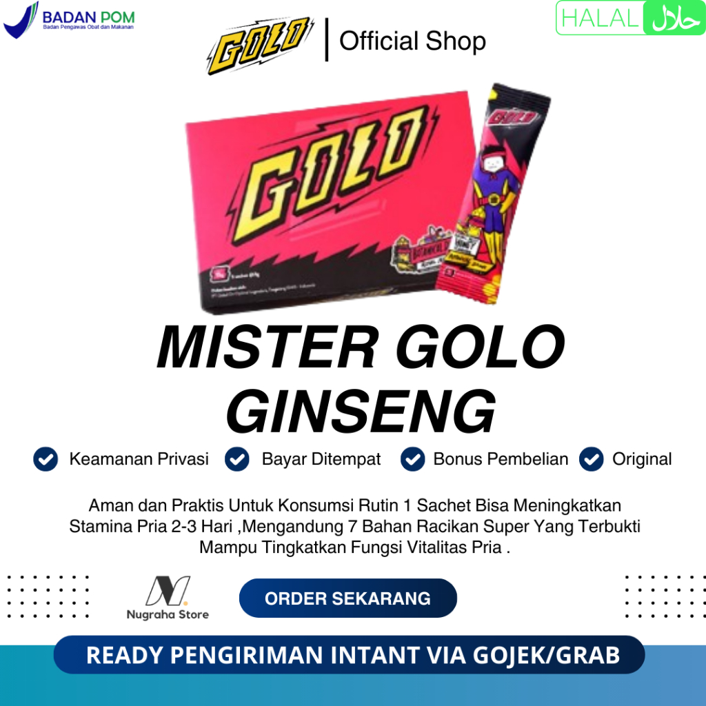 Jual golo ginseng botanical cod kapsul original official privasi sachet ...