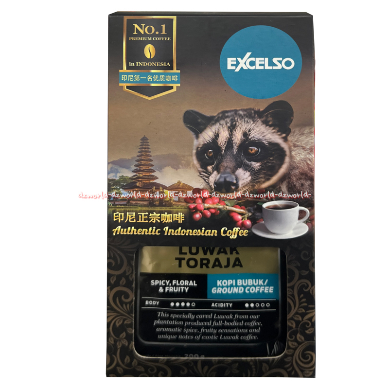 Jual Excelso 200gr Luwak Toraja Spicy Floral Kopi Bubuk Ekselso Exselso ...
