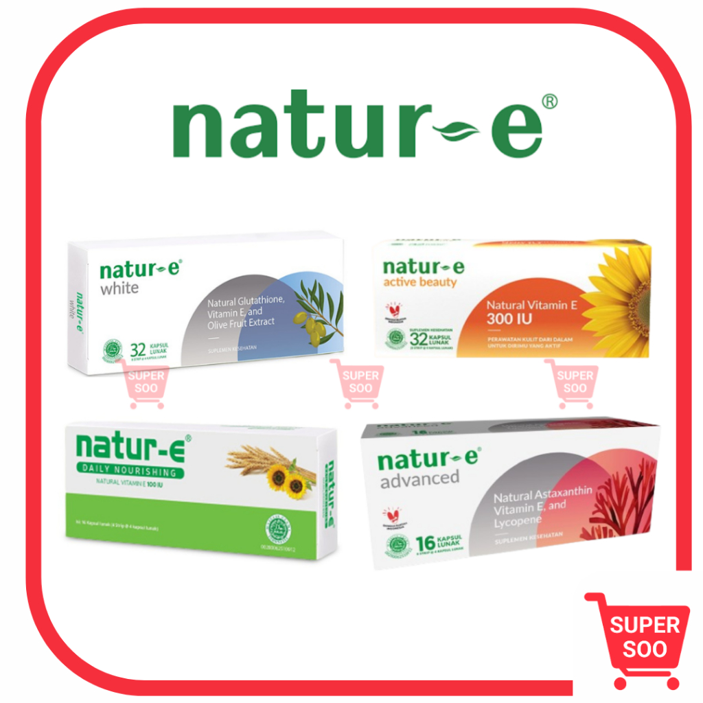 Jual NATUR-E White Soft Capsule Suplemen | 16 Kapsul | 32 Kapsul | 100 ...