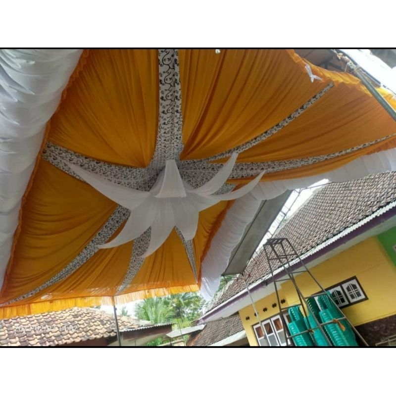Jual plapon tenda model terompet ukuran 5x5 | Shopee Indonesia