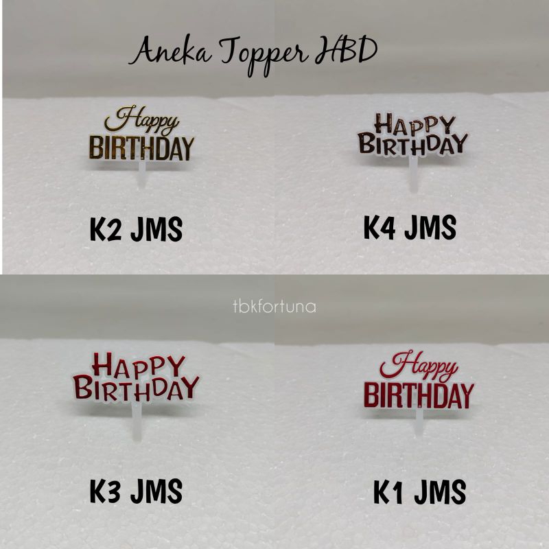 Jual Topper HBD kecil JMS(1pcs) | Shopee Indonesia