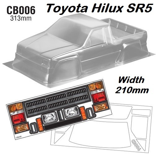 Jual Team C Toyota Hilux SR5 1/10 Clear Body Shell Rc Adventure ...