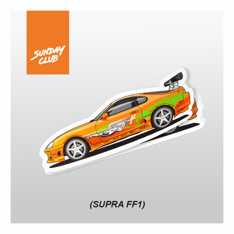 Jual Sunday Club - Sticker Satuan Fast Furious Toyota Supra MK IV Brian ...