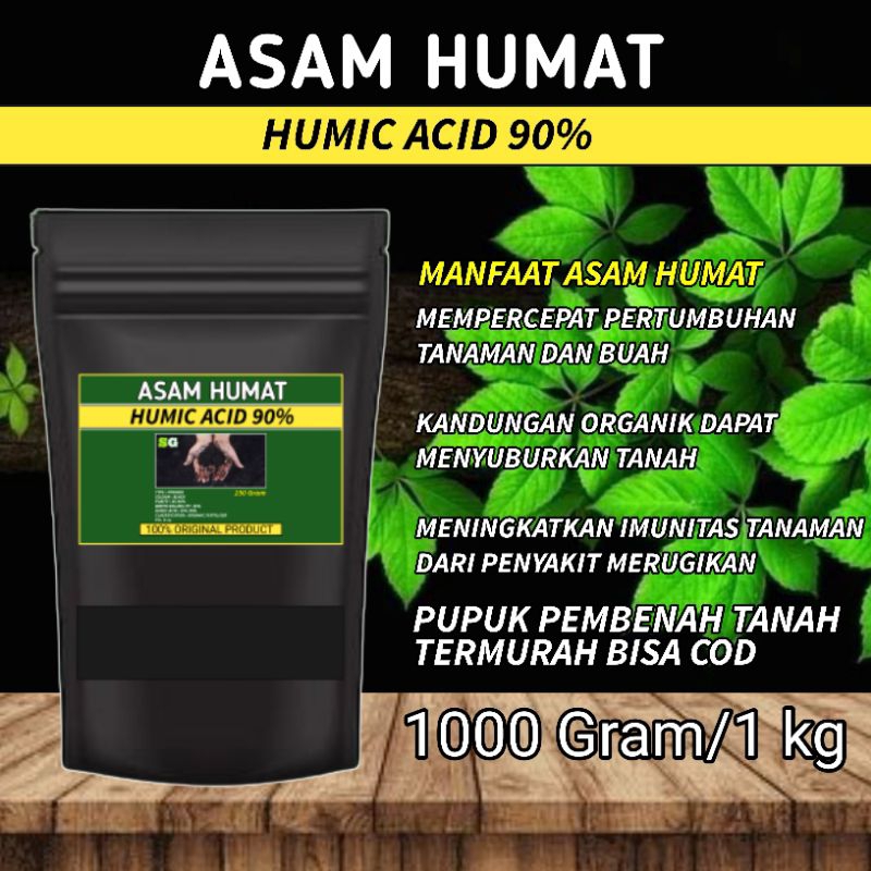 Jual ASAM HUMAT humic acid 90% pupuk organik pembenahan tanah super termurah bisa cod kemasan 1 ...