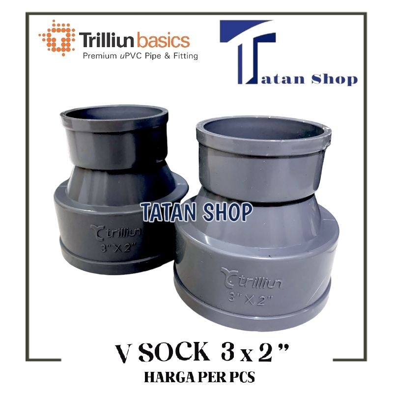 Jual V SOCK 3 x 2 INCH / SAMBUNGAN PIPA SOCKET 3 x 2 INCH TRILLIUN ...