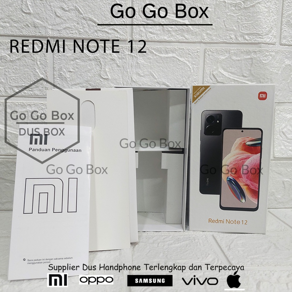 Jual DUS DUSBOX REDMI NOTE 12 -GRATIS STICKER- DAN FULLSET(CHARGER ...