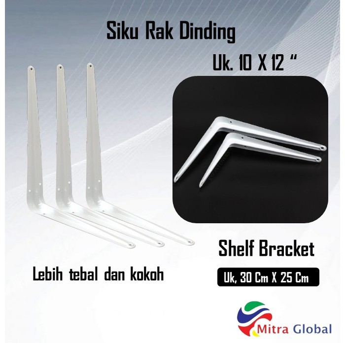Jual Siku Rak Dinding 10x12 Inch 25x30cm Besi Ambalan Rak Kayu Harga 1 ...