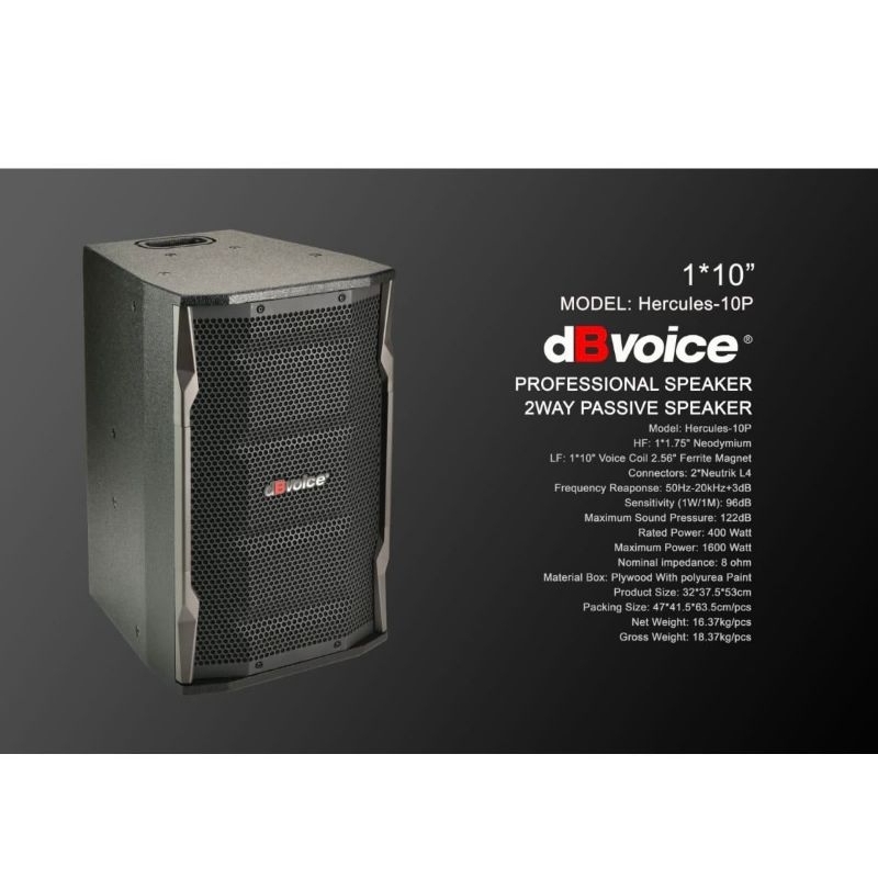Jual Speaker Pasif dBVoice Hercules 10 P Original 10 inch db Voice ...