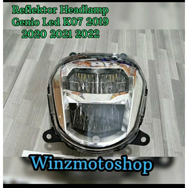 Jual LAMPU DEPAN REFLEKTOR HEADLAMP GENIO LED K07 2019 2020 2021 2022 ...