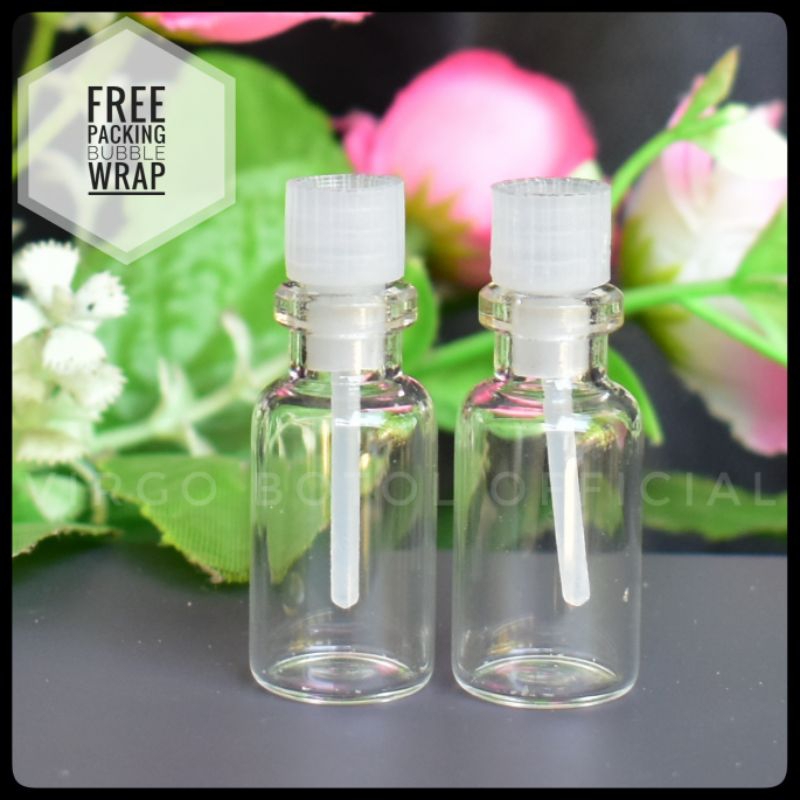 Jual Botol Kaca Tester 3ml Tutup Stick - botol parfum 3ml | Shopee ...