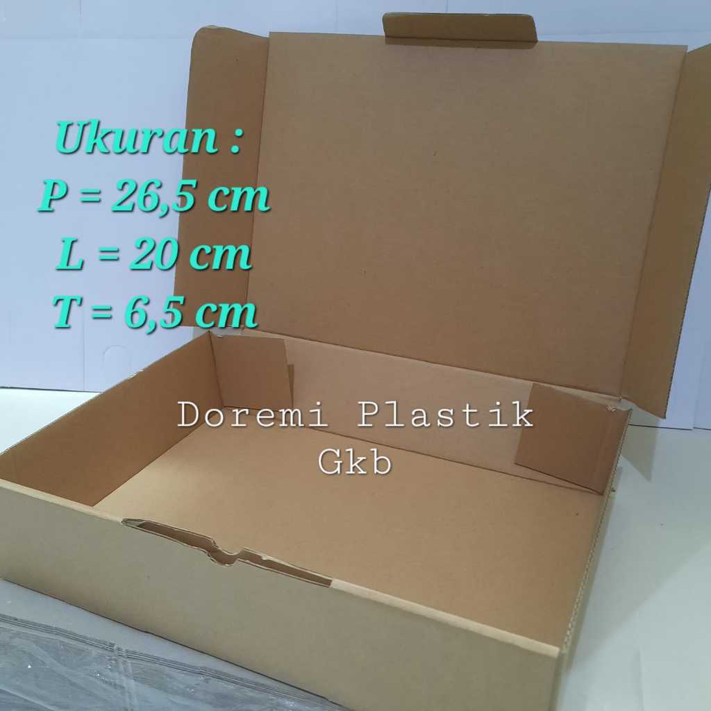Jual [MINIMAL 5 PCS] Kardus Box Nasi Cathering Ukuran 26.5x20x6.5 Cm ...
