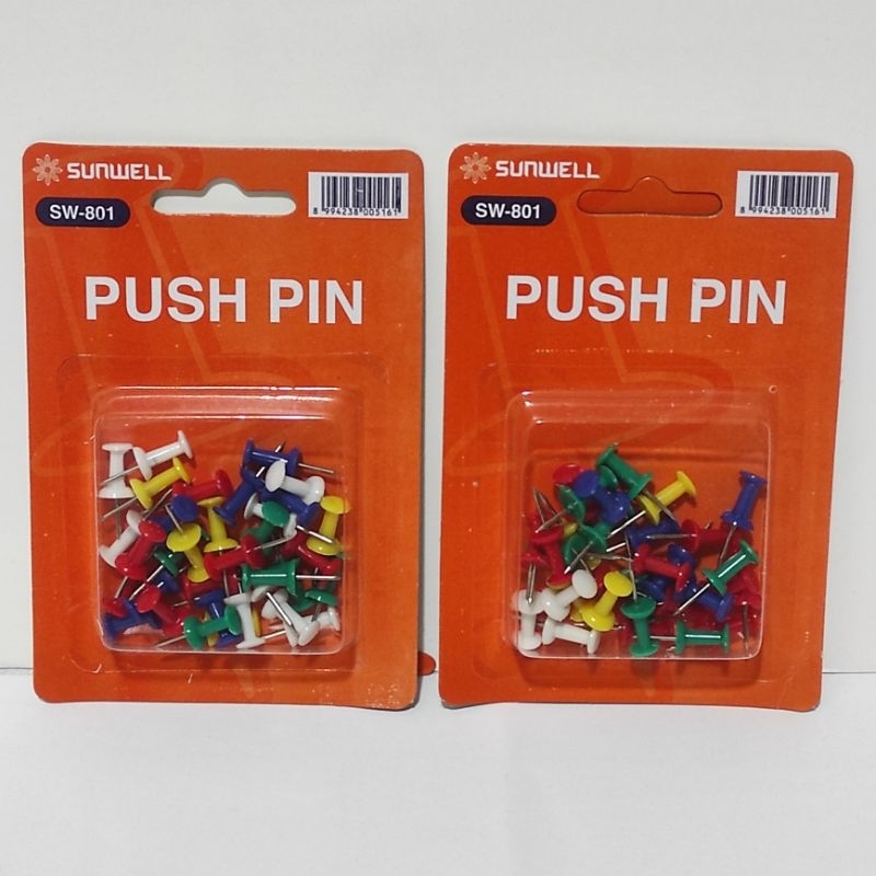 Jual Push Pin Color - Push Pin Colors - Paku Papan Dekorasi - Paku ...