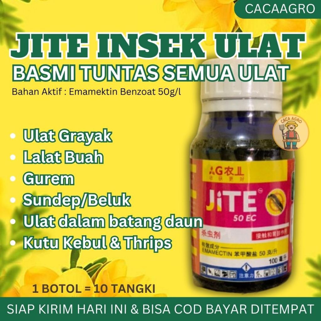 Jual Jite / Jie / Jit Insektisida Spesialis Pembasmi Hama Obat Ulat ...