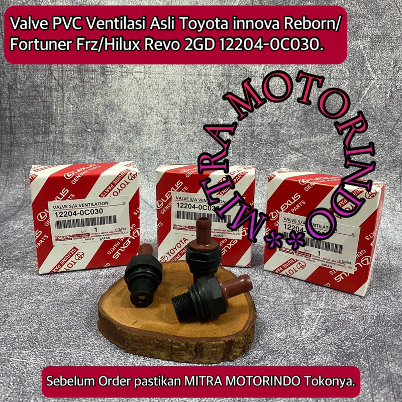 Jual Valve PVC Ventilasi Asli Toyota Innova Reborn/Fortuner FRZ/Hilux ...