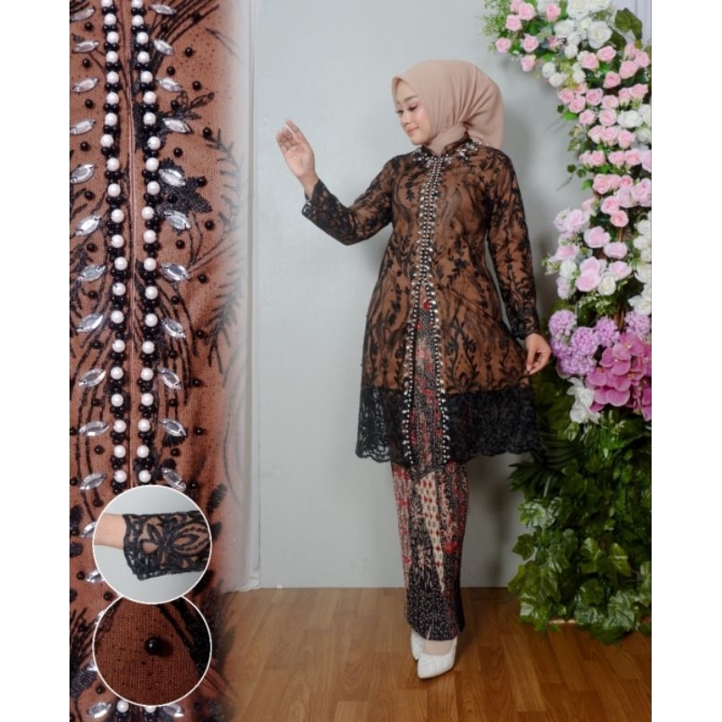 Jual Set Tunik Tille Busui Friendly Tara Kebaya / Kebaya Pesta / Kebaya ...